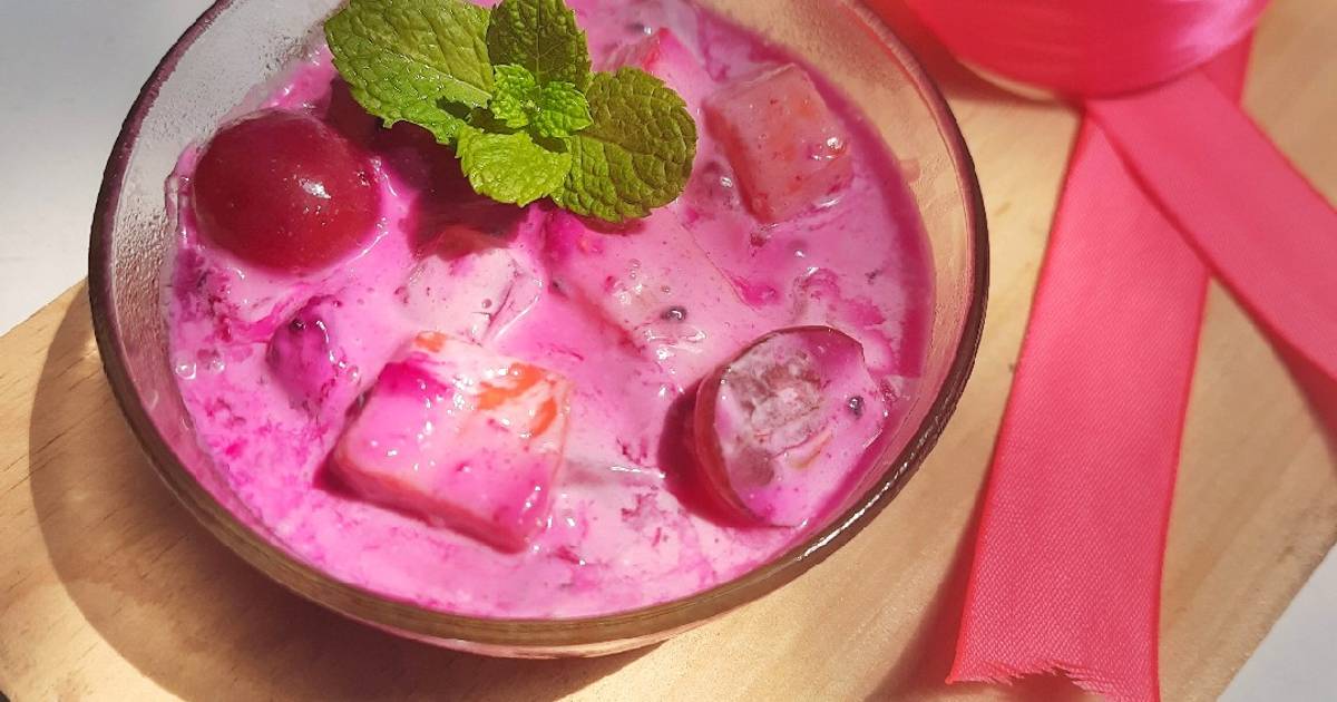Resep 1040. Pink Fruit Salad oleh Dapur Ibuk Kayana - Cookpad
