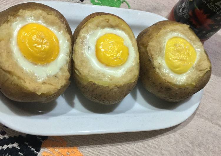 Resep Kentang Panggang Ceplok Telur Oleh Bunda Lina Cookpad