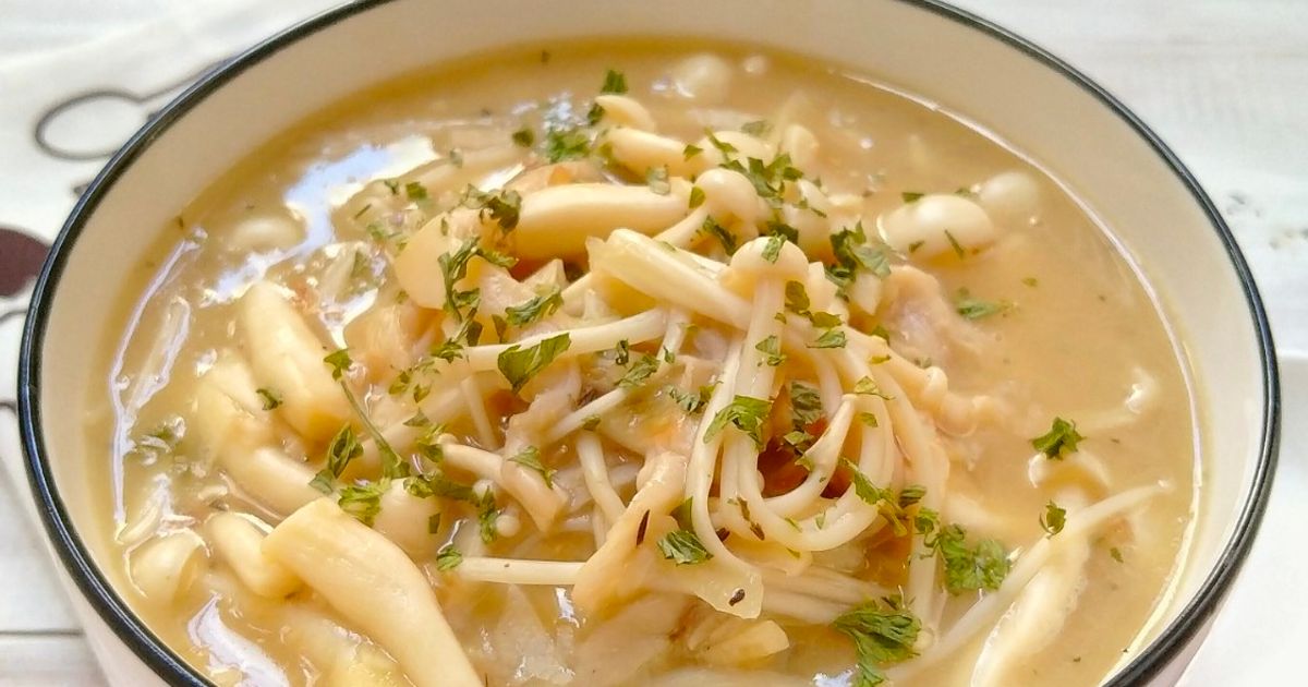 Resep sup jamur shimeji dan enoki rumahan enak dan mudah - Cookpad