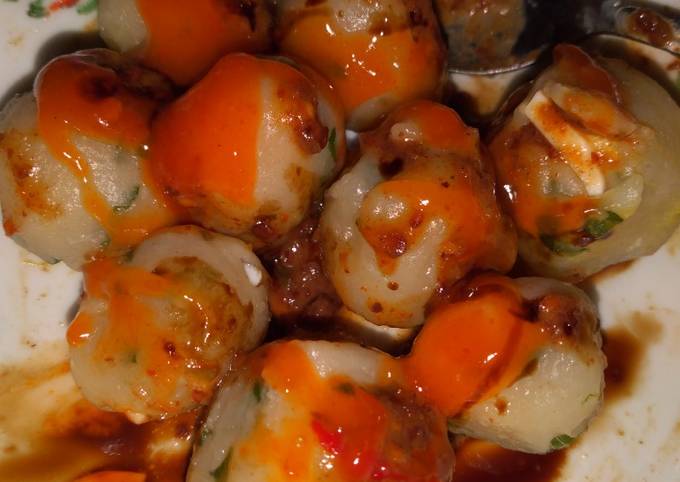 Resep Cilok bumbu kacang mudah dan enak oleh Resep Syafa - Cookpad