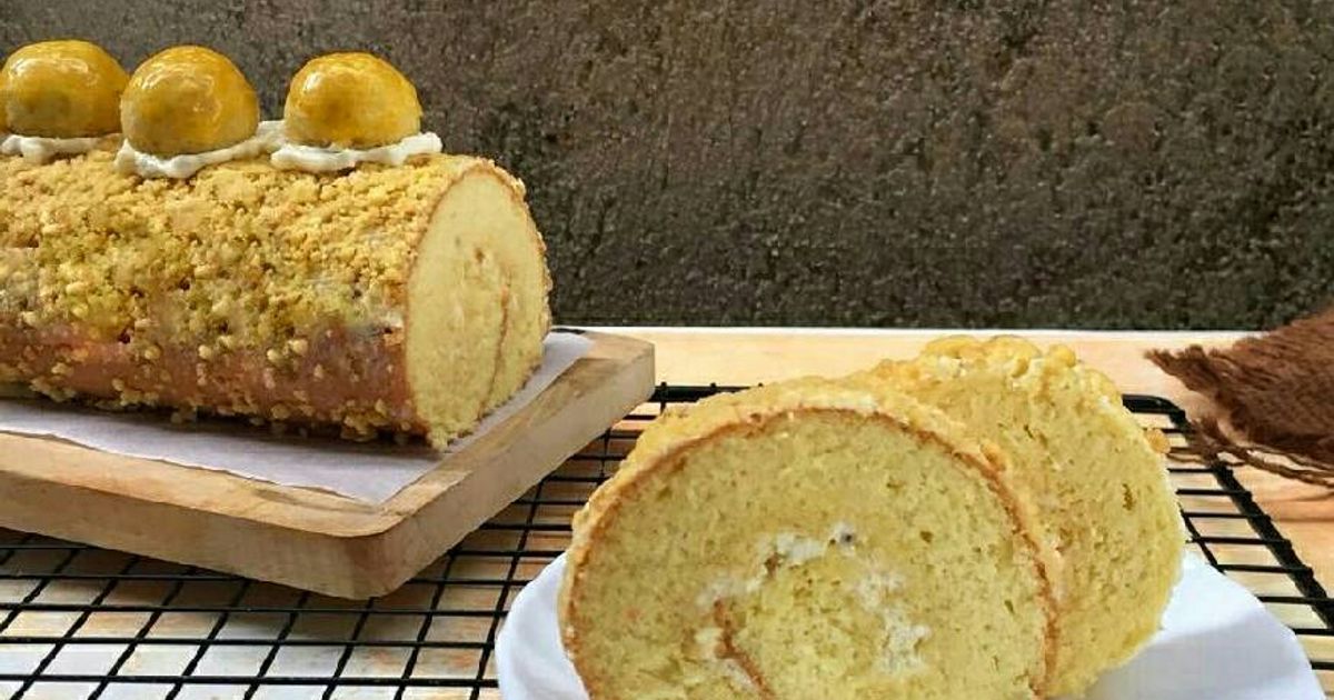 Resep Nastar Crumble Roll Cake #Pr Digulungjangandigiling oleh Nila ...