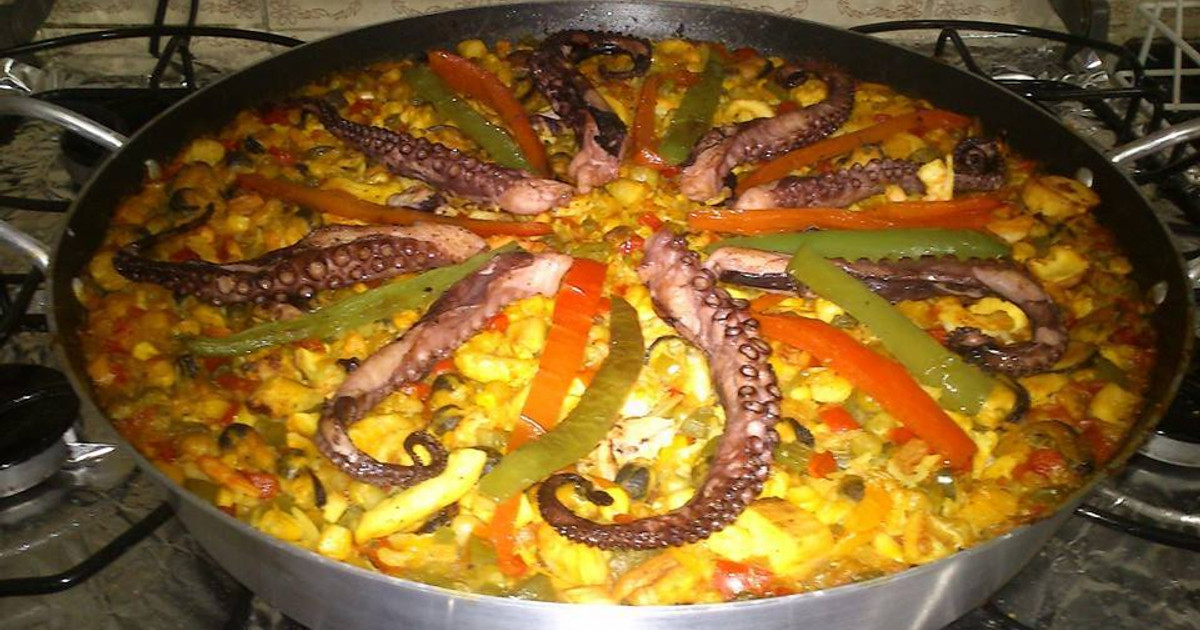 Paella Marinera (Paelha Marinheira) Receita por Marco Demiquel - Cookpad