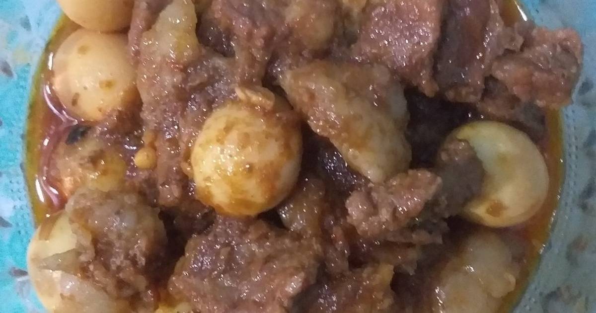 Resep Krengsengan daging & telur puyuh oleh Nita - Cookpad