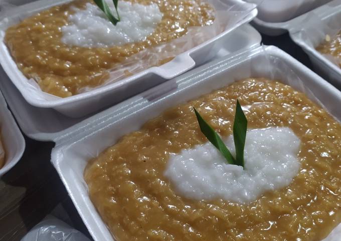 Resep Bubur Merah Putih Jenang Abang Masak Ricecooker Oleh Rahma Aminarto Cookpad