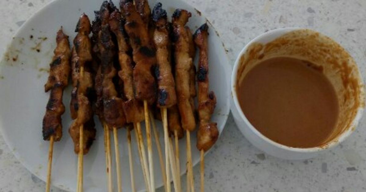 Chicken Satay (Sate Ayam) With Peanut Sauce Recipe by Aini