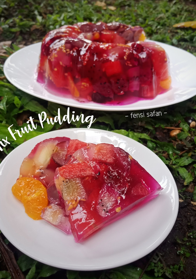 Resep Puding Buah Campur (Mix Fruit Pudding) (Menu Diet) oleh Fensi ...
