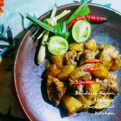 Resep Rendang Ayam Kentang Simpel oleh Rhymerwid Kitchen 🍀🌷 - Cookpad