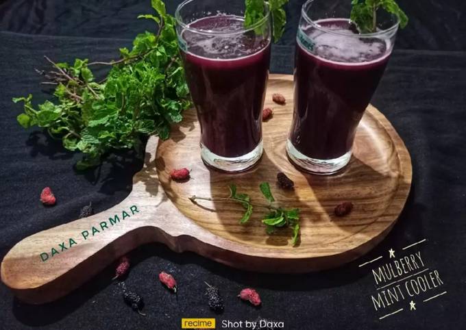 Mulberry Mint Cooler / Shahtoot ka Sharbat Recipe by Daxa Parmar - Cookpad