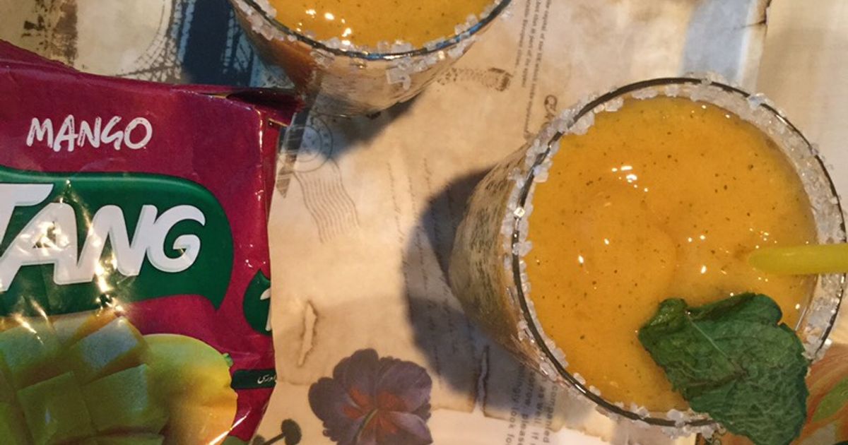 Quick & Easy Mango Slush With Tang #Mango Tango Recipe by Batool Zubair ...