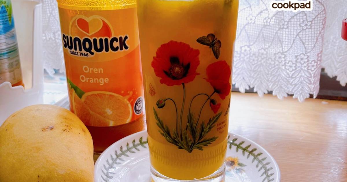 Resipi 👩‍🍳Jus Mangga Oren Sunquick oleh Mahadiah - Cookpad