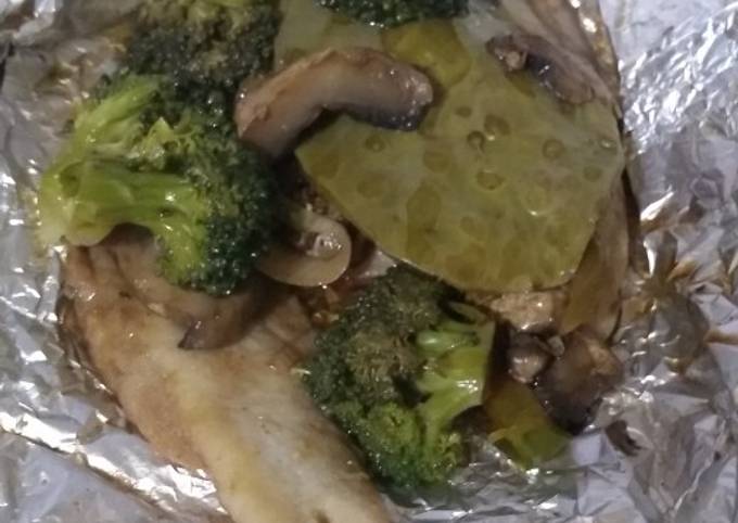 Pescado empapelado Receta de Alexa- Cookpad