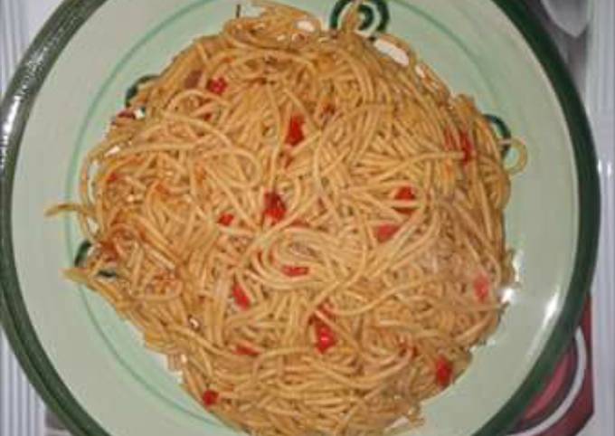 Jollof Spaghetti Recipe by Abu Eucharia - Cookpad