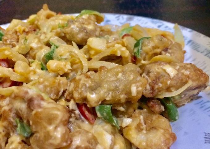Resep Cumi Telor Asin Rainbow oleh Dita Tentyarini - Cookpad