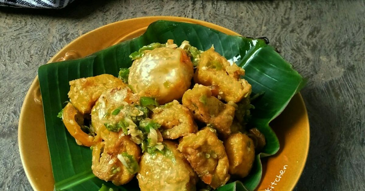 Resep Telor Tahu Balado Rawit oleh Hadleny Kitchen - Cookpad