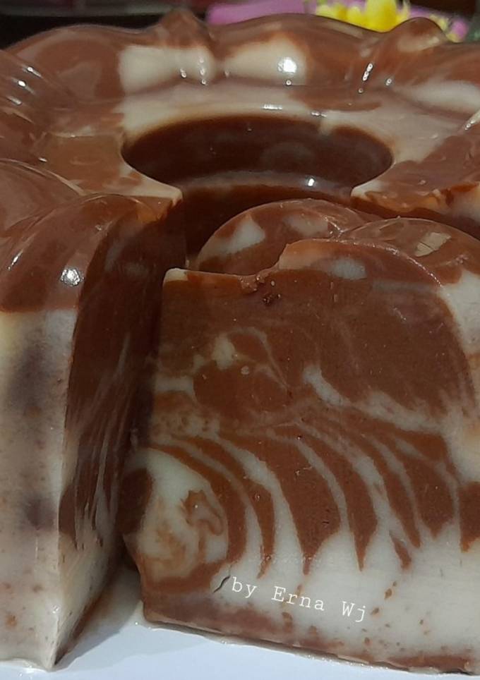 Resep Puding marmer coklat tape singkong oleh CikGu Er - Cookpad