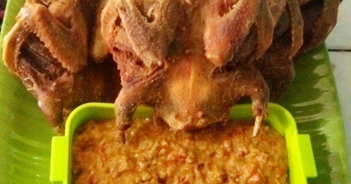 Resep Pecel burung dara sambel kacang oleh Ncut. - Cookpad