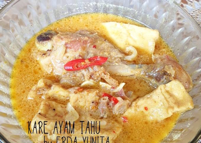 Resep Kare ayam tahu oleh Erda Yunita - Cookpad
