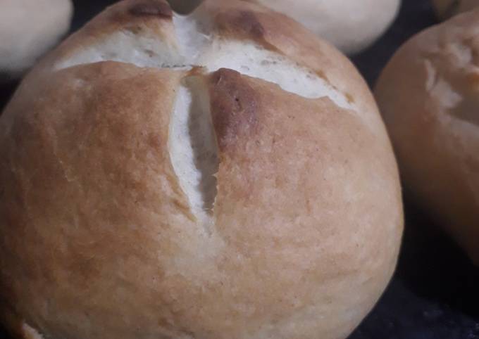 Pan casero con grasa Receta de Camila De Olivera- Cookpad