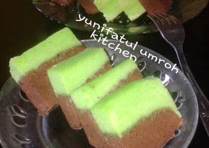 Resep Brownies pandan coklat so yummy!!! Step by step oleh Yunifatul ...