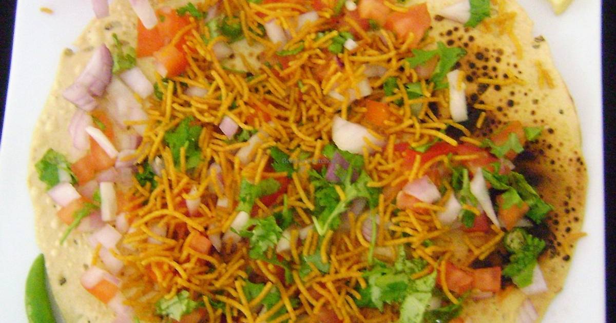 Roasted Papad Chaat Recipe by Bethica Das - Cookpad
