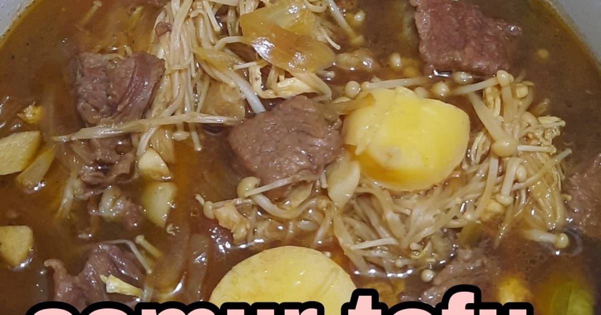Resep 631. Semur Tofu Jamur Enoki oleh Dwi W - Cookpad