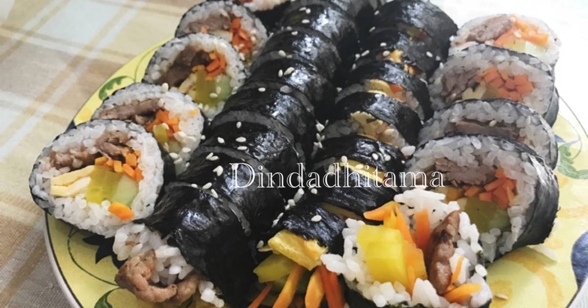 824 resep kimbab enak dan mudah - Cookpad