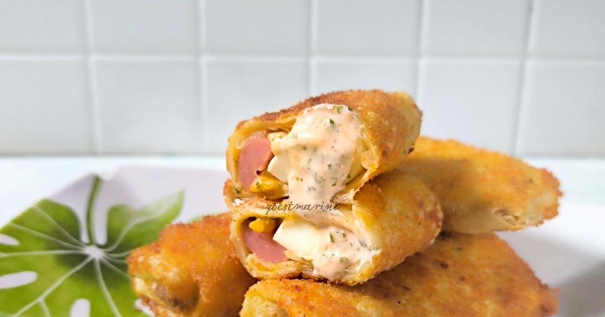Resep risol mayo nasi sosis rumahan enak dan mudah - Cookpad