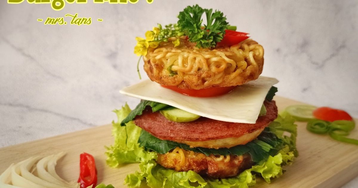 44 resep hamburger mie instan enak dan mudah - Cookpad