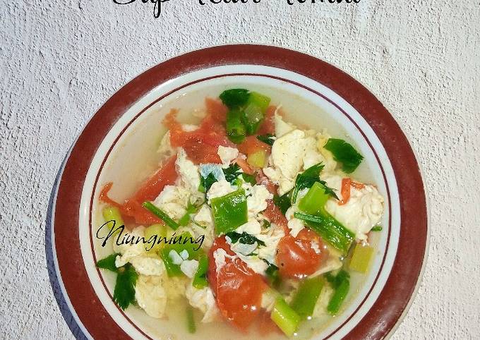 Resep Sup Telur Tomat oleh Niung Niung - Cookpad