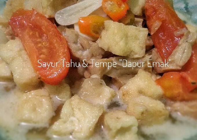 Resep Sayur Tahu & Tempe oleh Dapur Emak - Cookpad