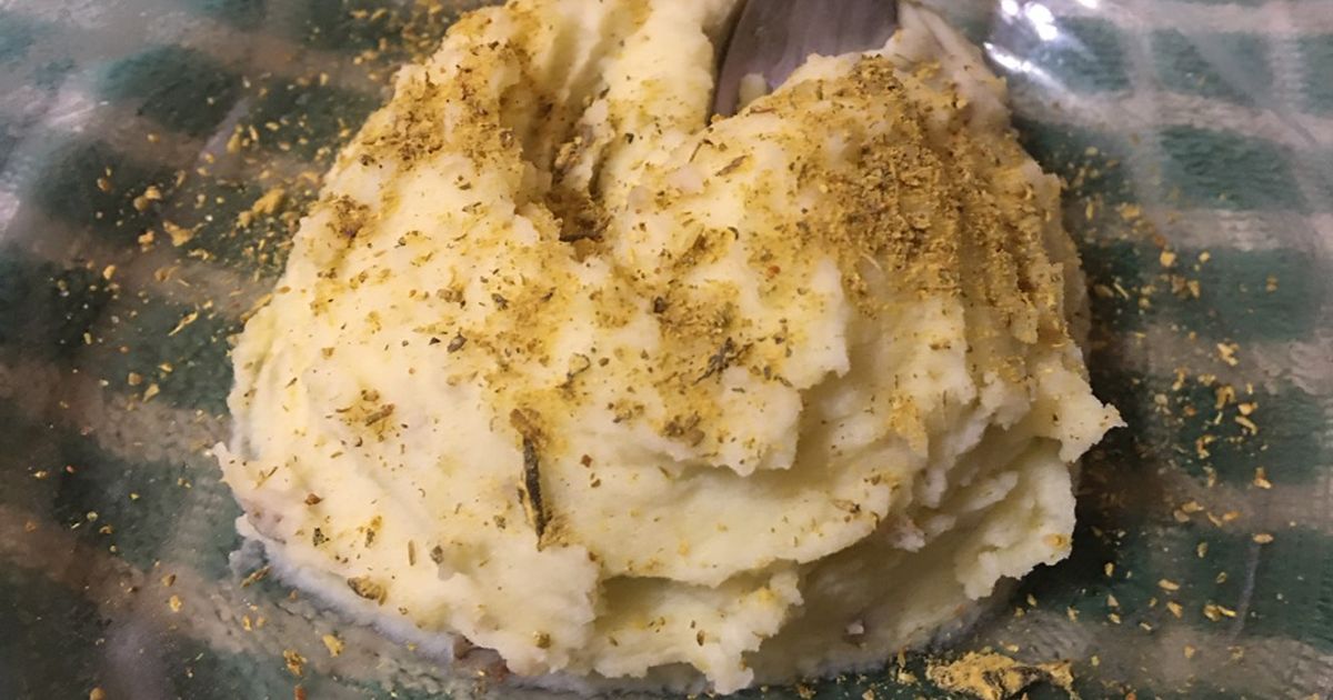 Puré De Papas Rústicas Con Queso Crema Y Cúrcuma Receta de cristinarecetas