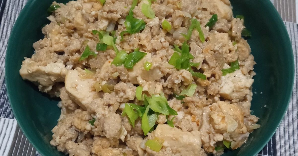 Resep bekal anak ayam giling dan tahu rumahan enak dan mudah - Cookpad