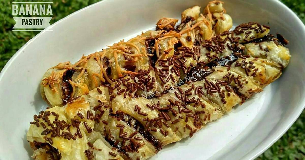 Resep Strudel / choco cheese banana pastry oleh Ririn Aliftiani - Cookpad