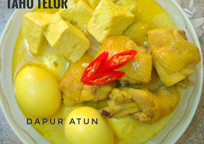 Resep Terik Ayam Tahu Telur oleh Mei Rina (atun) - Cookpad