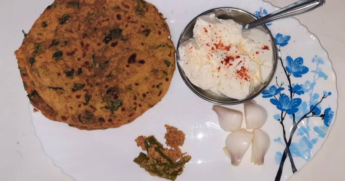Minaxi Bhatt દ્વારા રેસીપી મેથી,બાજરી ના થેપલા (Methi Bajari Thepla ...