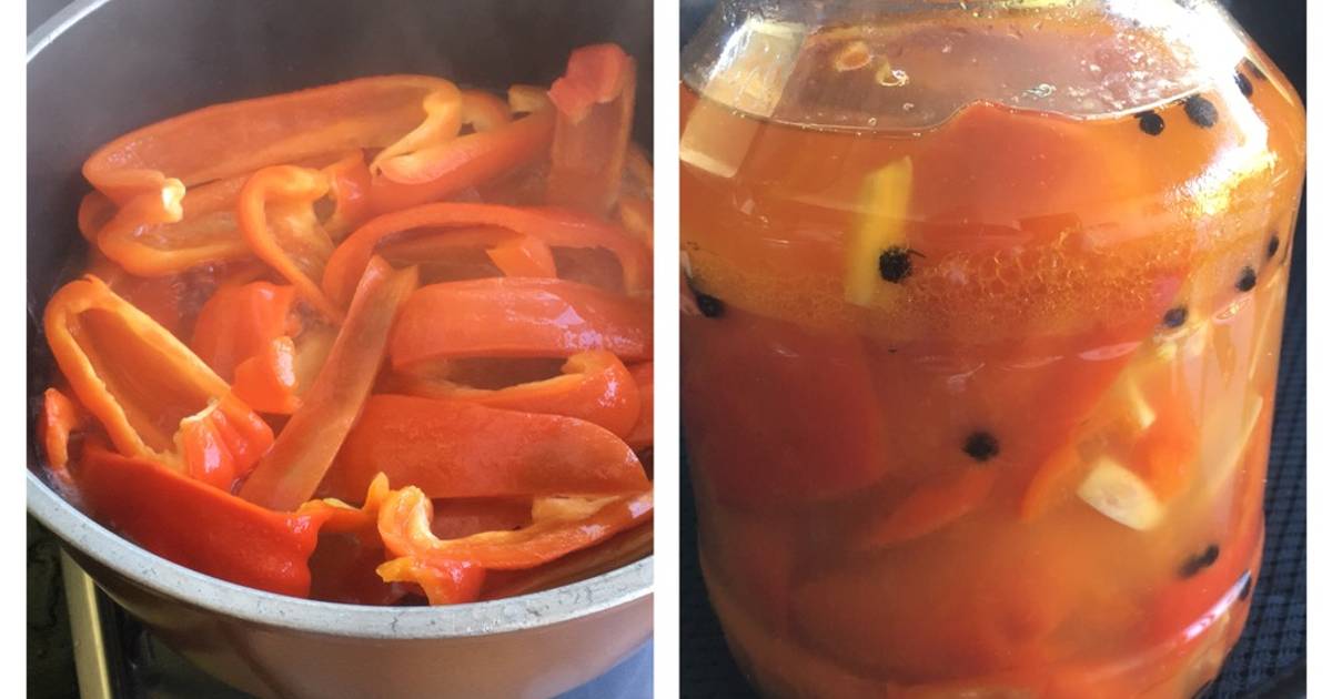 Morrones rojos en conserva Receta de Cecilia P- Cookpad