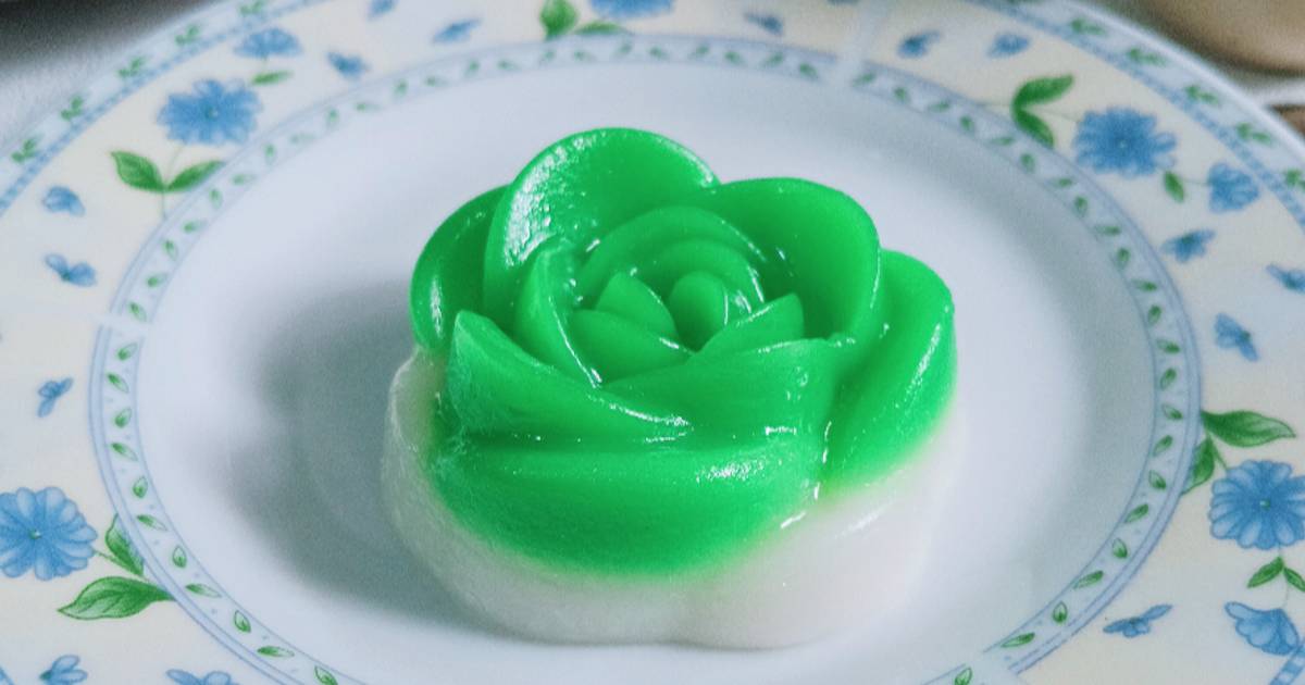 Resep 369. Kue Talam Tepung Beras Pandan oleh Devin - Cookpad