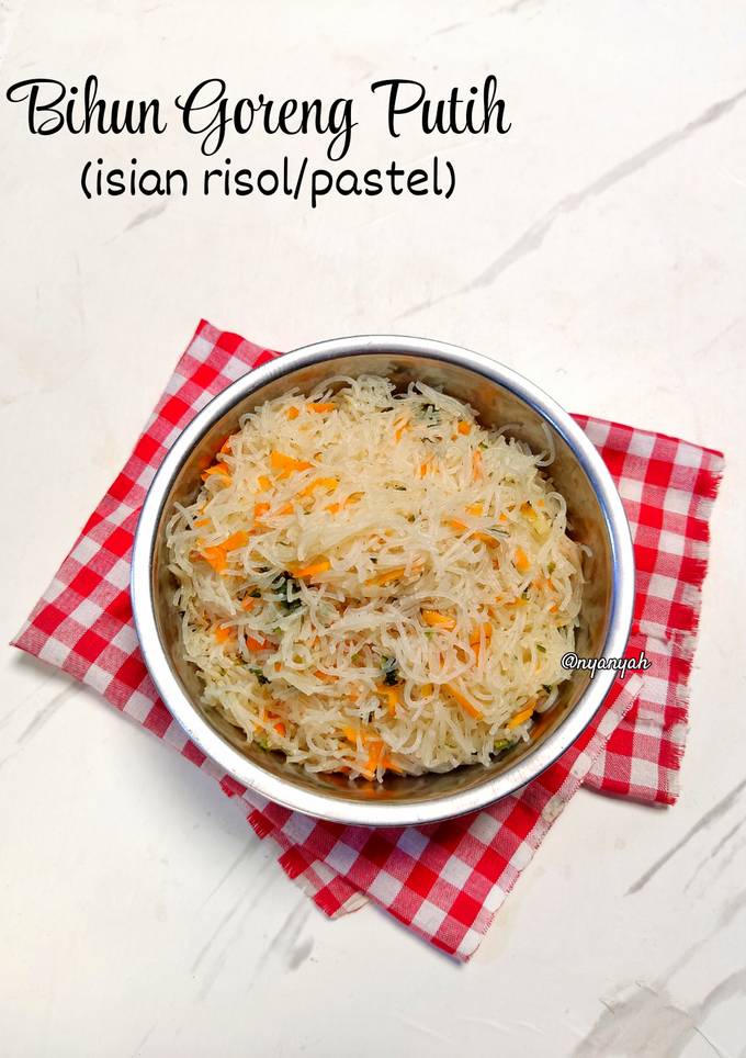 Resep Bihun Goreng Putih (isian risol/pastel) oleh Nyanyah - Cookpad
