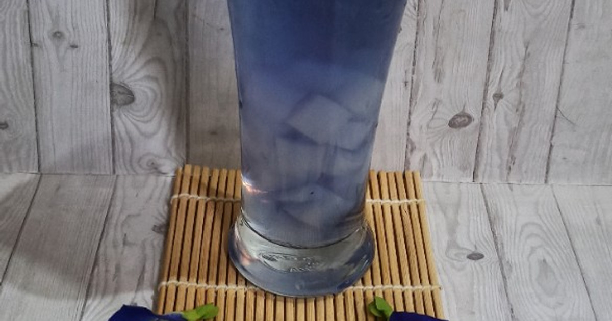 Resep Es Teh Madu Bunga Telang Nata De Coco oleh Erni dwip - Cookpad
