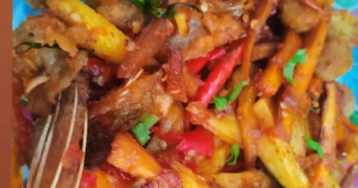 Resep Salmon Fillet Ubi Rambat Balado oleh Frisky Anistya - Cookpad