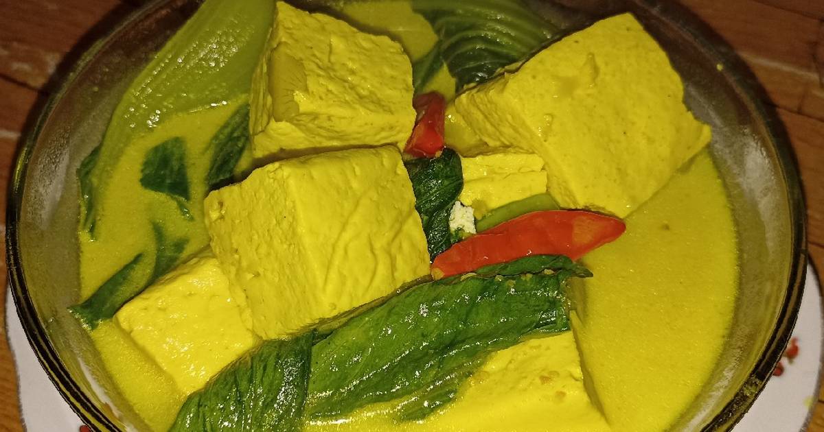 Resep Sayur Tahu Kuning Kuah Santan oleh Chika Memasak - Cookpad