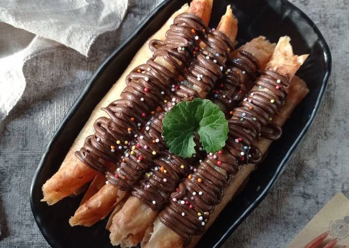 Resep Pisang roll coklat oleh Mama Queen - Cookpad