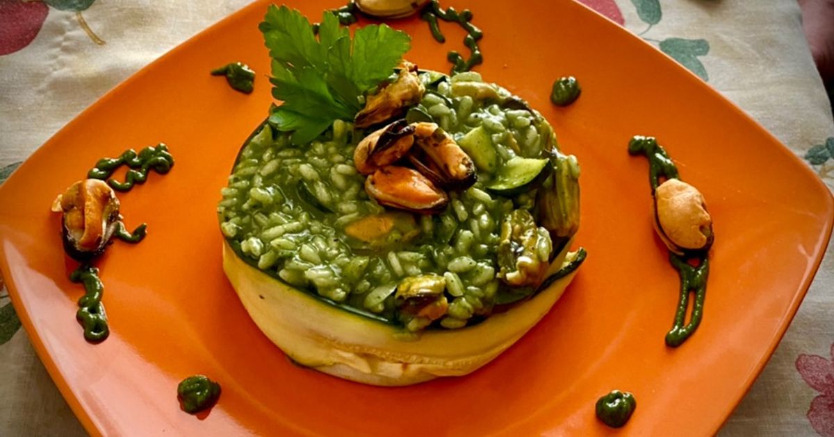 Rice With Zucchini Pesto And Mussels Recipe By La Tavola Secondo Stefano