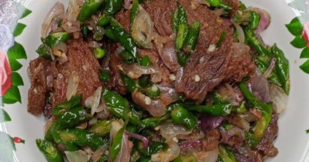 Resep 498. Dendeng Baracik (Dendeng Bataokok Cabe Ijo) oleh Noona Hilda ...