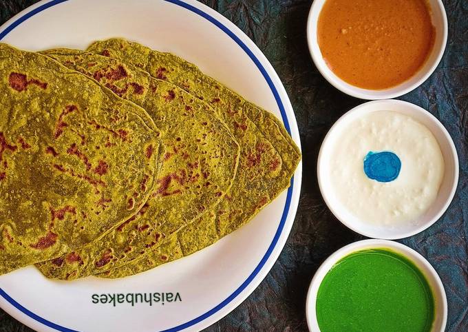 Tricolour Chutney combo and Millets - Veggies Paratha Recipe by ...