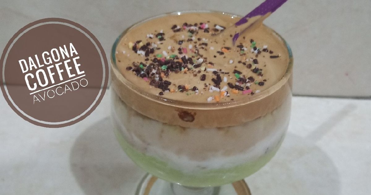 Resep 🥑 Dalgona Coffee Avocado 🥑 oleh Hety Priscilla - Cookpad