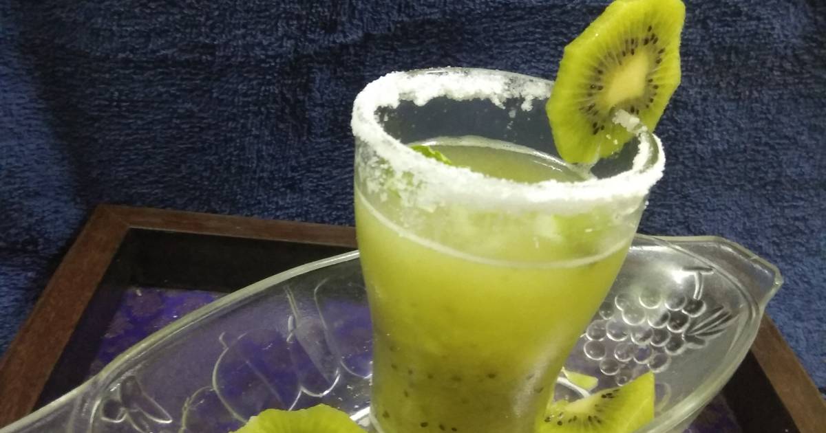 Jigisha Modi દ્વારા રેસીપી કીવિ મિન્ટ મોઈતો(Kiwi mint mojito recipe in ...