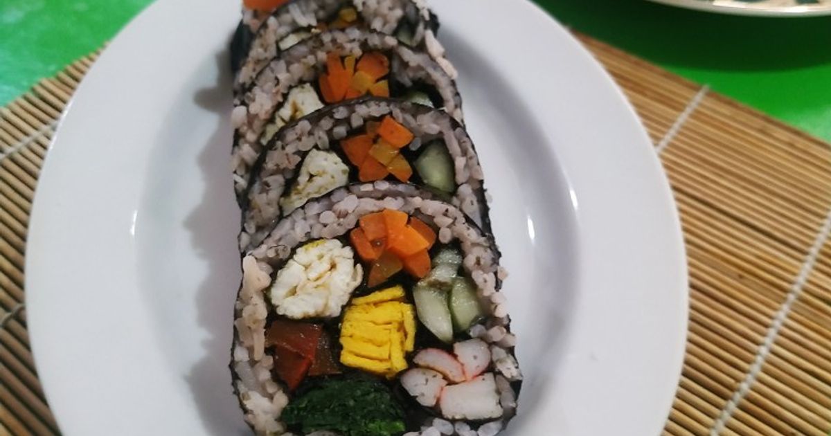 Resep 🌸Kkott Gimbab / Gimbab Bunga🌸 Kimbab Korea oleh Roro Cooking ...