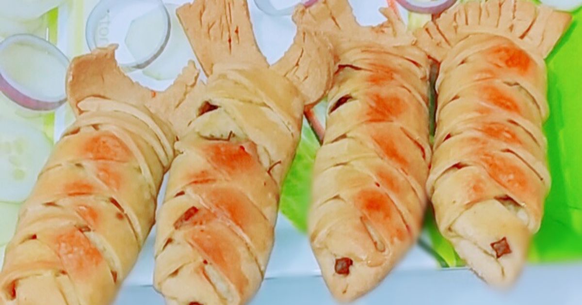 Fish Baked Samosa Puff Recipe by Farhat Banu