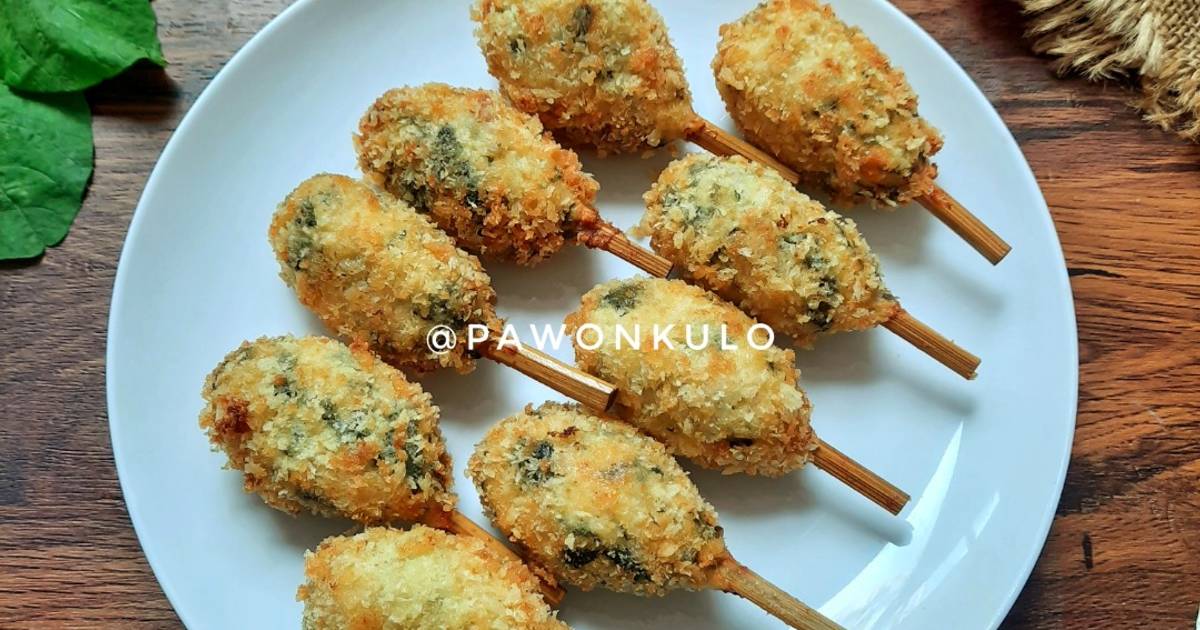 Resep Nugget ayam keju bayam oleh pawonkulo - Cookpad
